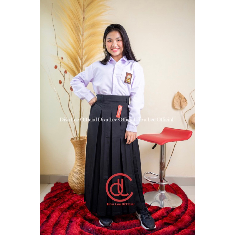 Jual Rok Hitam Model Amanda untuk Sekolah / PKL / Kerja Merk Diva Lee ...
