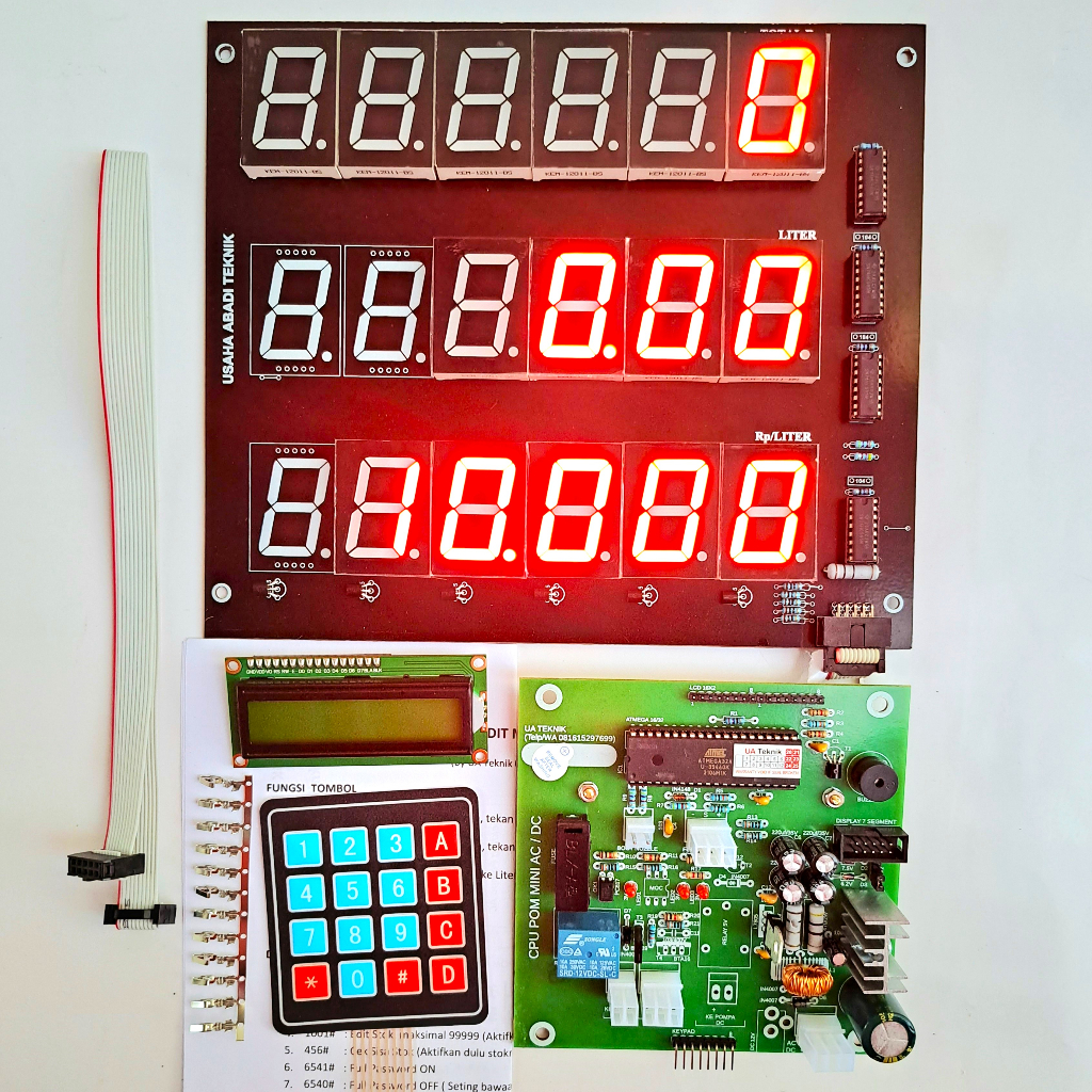 Jual CPU AC atau SANYO pom mini pertamini dan DISPLAY MERAH bisa edit ...