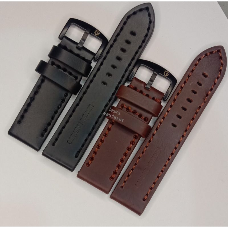 Jual STrap Tali jam Tangan Expdition Alexander christie hitam coklat 22 ...