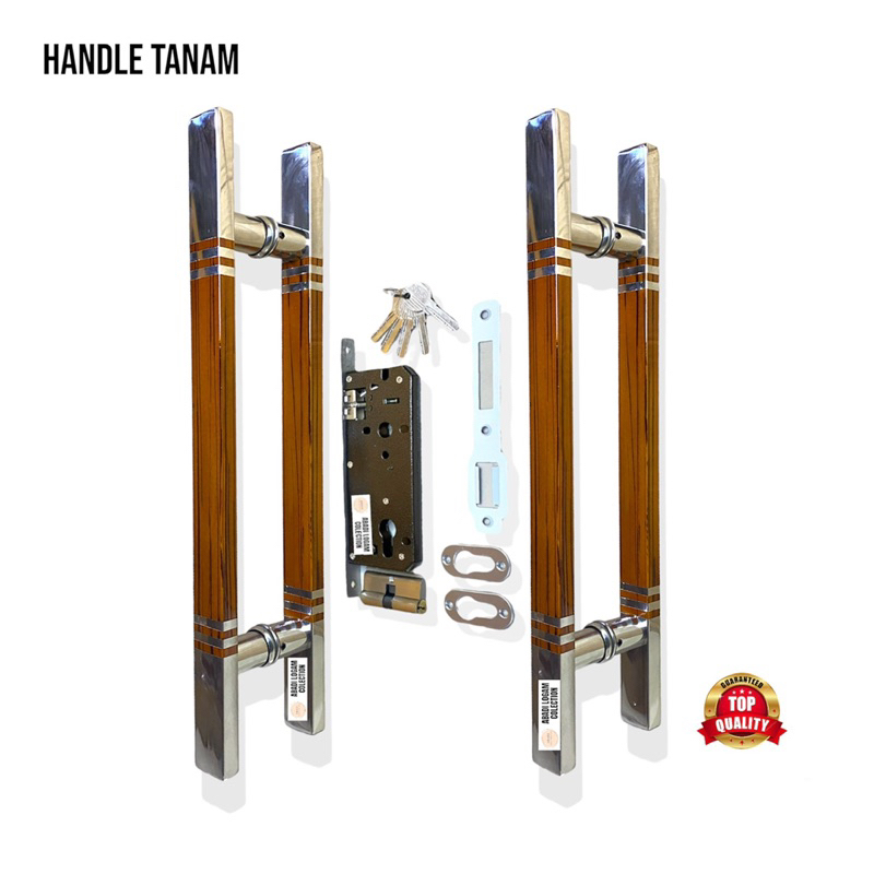 Jual handle pintu rumah baut tembus 45cm 60cm gagang pintu kaca ...