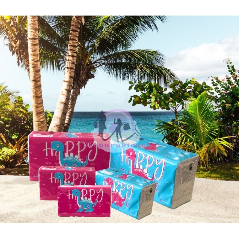 Jual Happy Tissue - Tissue Wajah - 180 Sheets - 2 Ply - Pure Soft ...