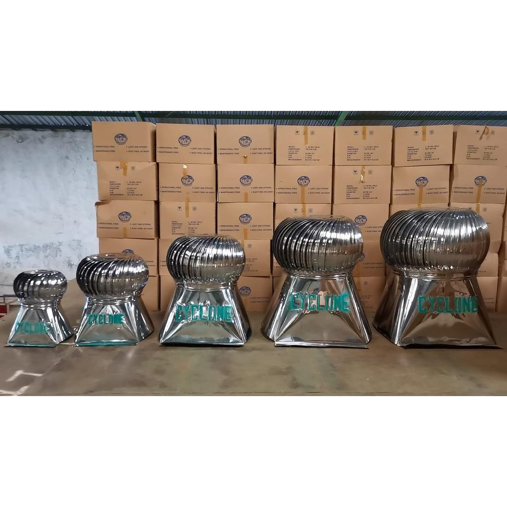 Jual CYCLONE TURBIN VENTILATOR - STAINLESS STEEL 18" - 42". MOHON BACA ...