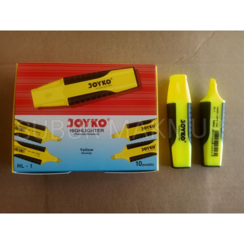 Jual Stabilo Joyko Kuning - Stabilo Joyko HL-1 - Highlighter Penanda ...