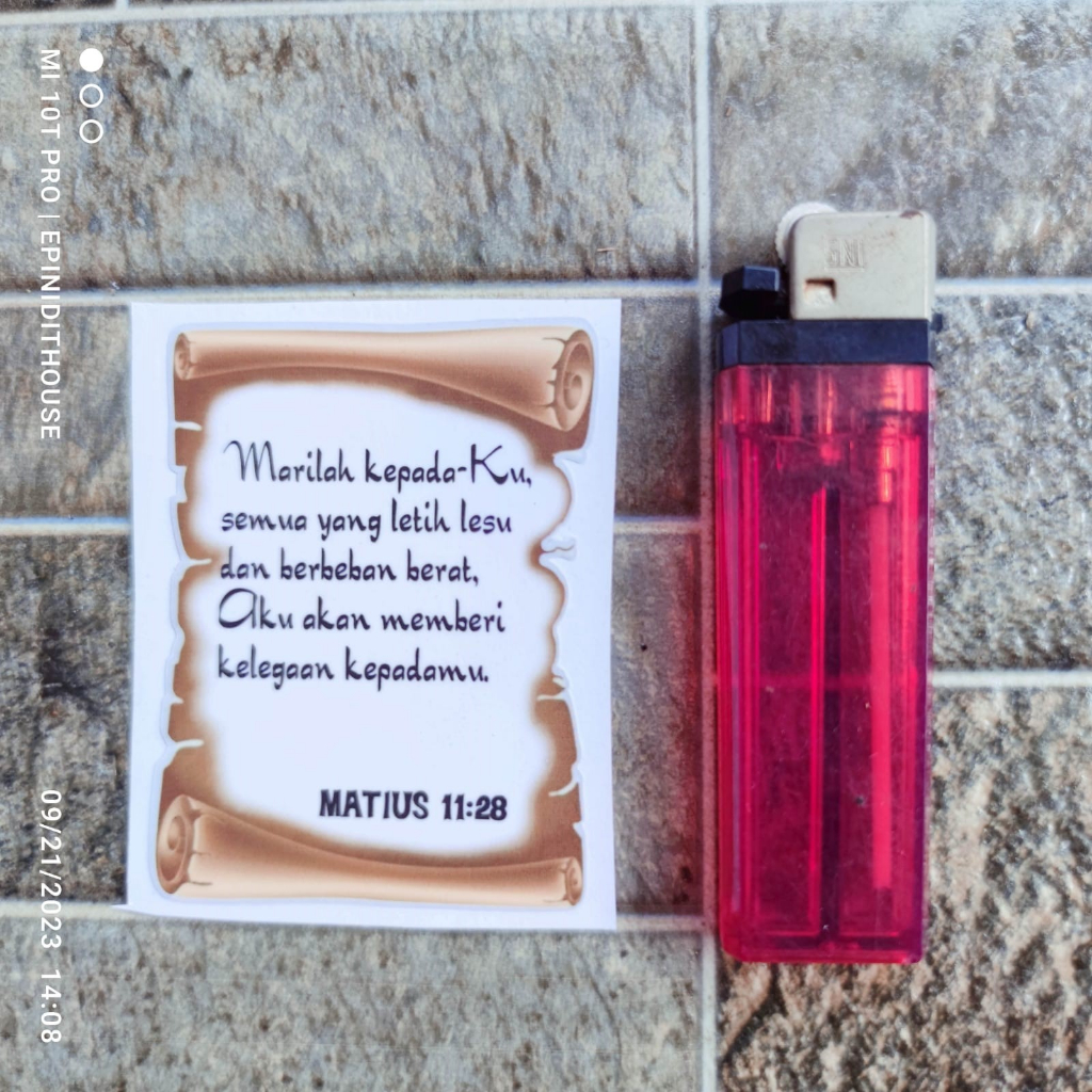 Jual Stiker Kristen Katolik Ayat Alkitab Matius Amsal Trust Faith God ...