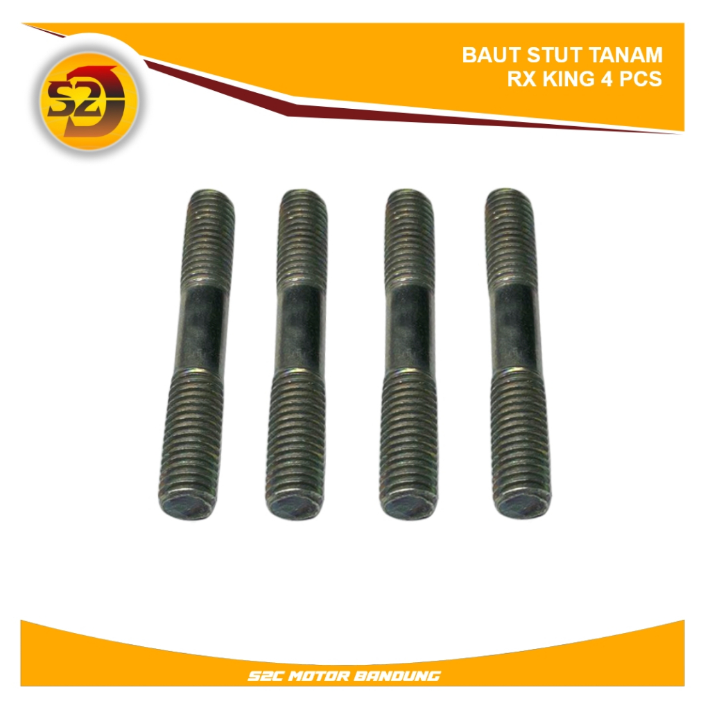 Jual BAUT BOLT STUT TANAM BLOK HEAD SET 4 PCS RXK RX KING F1ZR DRAT 12 ...