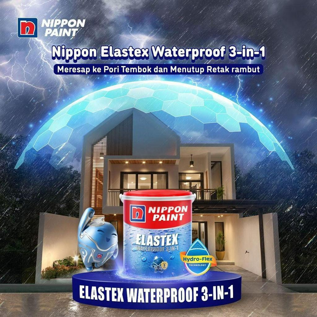 Jual Elastex Pail / 20 kg Cat Pelapis anti Bocor Cat Waterproof Nippon ...