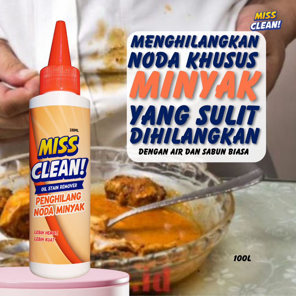 Jual Miss clean penghilang noda karat pakaian baju putih celana jeans ...