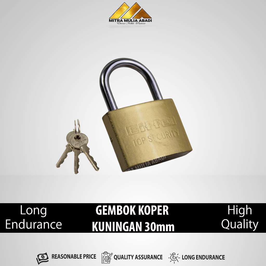 Jual GEMBOK KOPER KUNINGAN 30mm | Shopee Indonesia