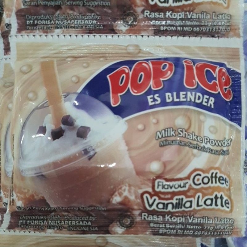 Jual Pop Ice Vanilla Latte 1renceng (10pcs) | Shopee Indonesia