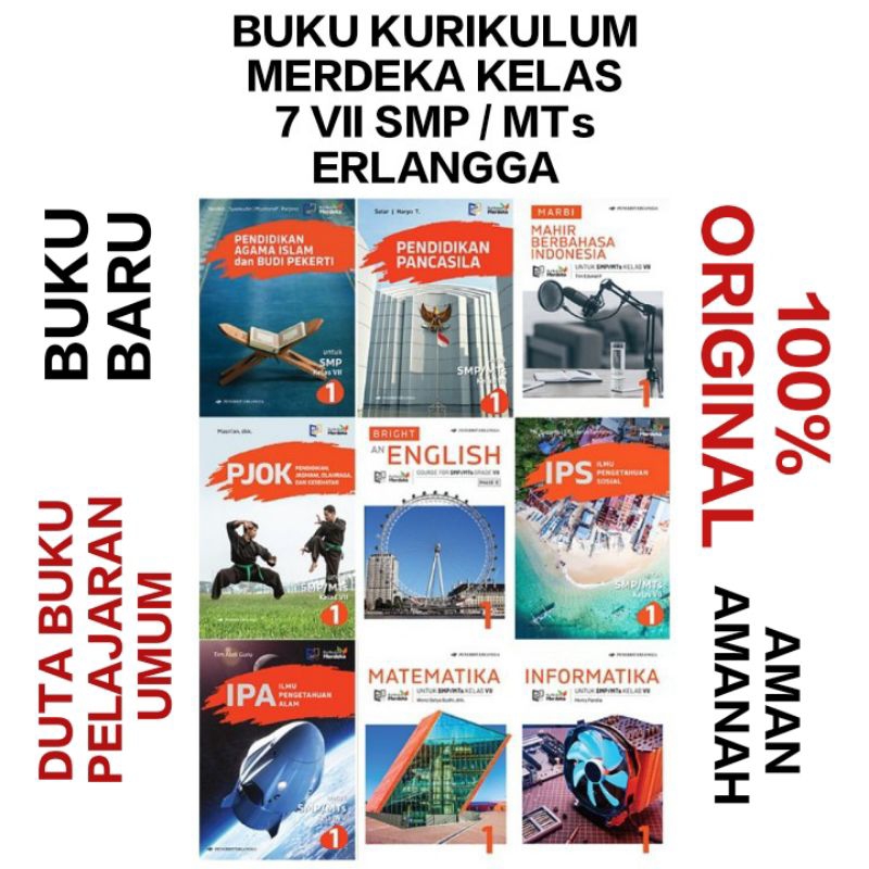 Jual BUKU SMP KELAS 7 VII IPS BAHASA INGGRIS PJOK KURIKULUM MERDEKA SMP / MTs KELAS 7 VII ...