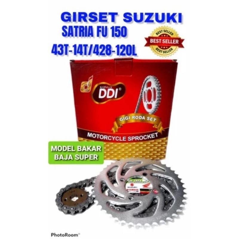 Jual GIRSET GEARSET GIR PAKET SUZUKI SATRIA FU 150 MEREK DDI 43-14/428 ...