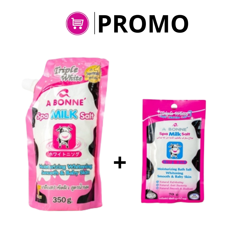 Jual PROMO - A Bonne Spa Milk Salt Body Scrub - 350gr + Free Spa Milk ...