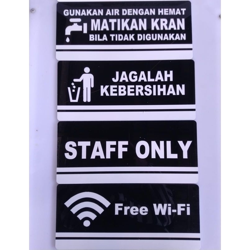 Jual PAPAN SIGNAGE/TANDA/SIGN/TULISAN ACRYLIC | Shopee Indonesia
