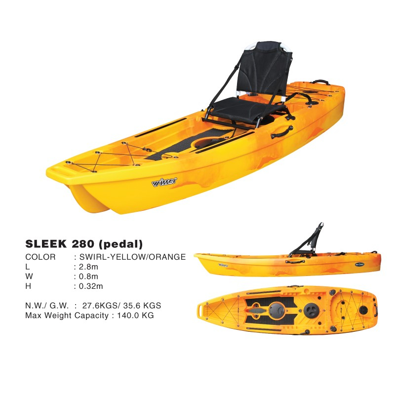 Jual Perahu Kayak /Kayak kano NewSleek280 Free Dayung | Shopee Indonesia