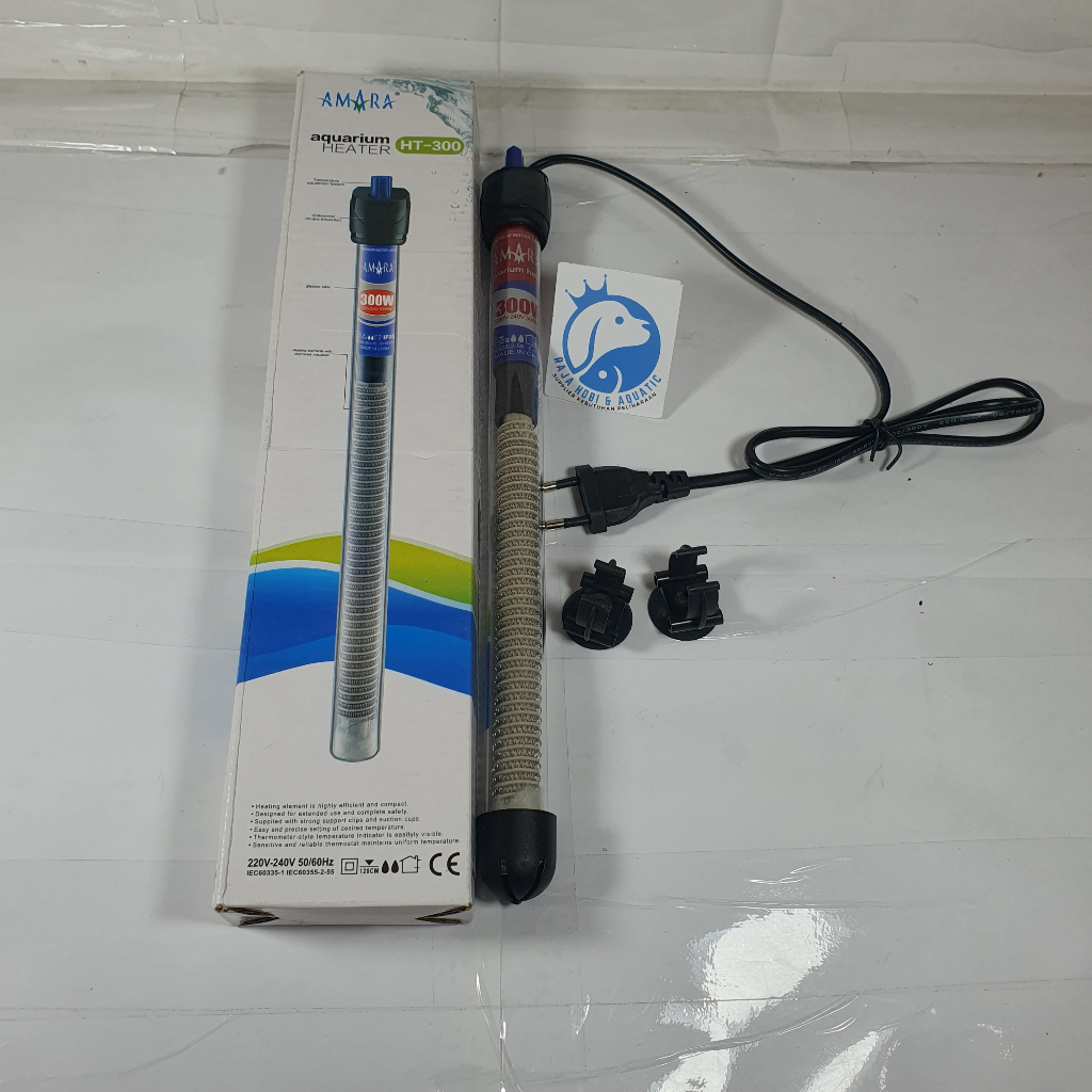 Jual AMARA HEATER 300WATT HEATER AQUARIUM PEMANAS AIR AKUARIUM KOLAM ...