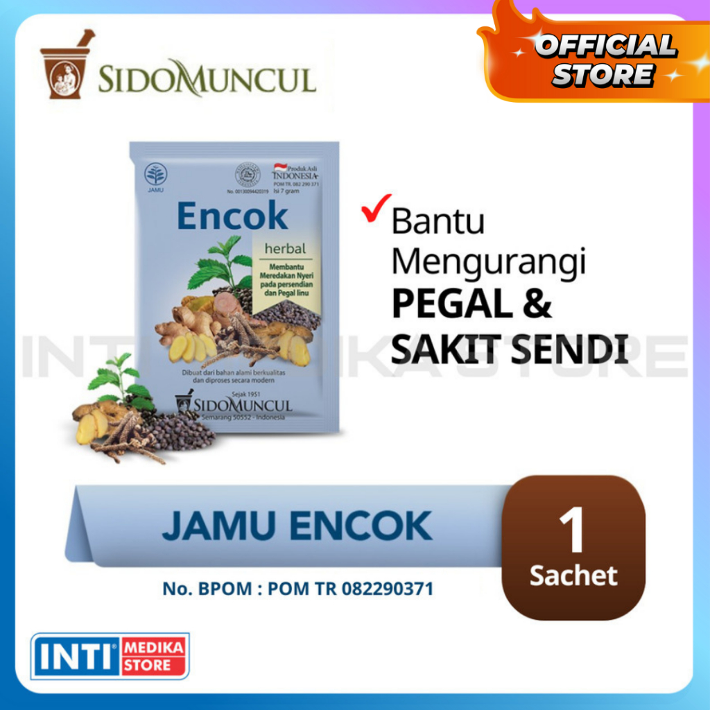 Jual SIDOMUNCUL - Jamu ENCOK Herbal | Mengurangi Pegal Linu & Sakit ...