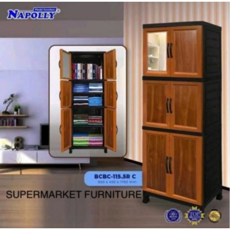 Jual LEMARI PAKAIAN NAPOLLY TERBARU LEMARI CABINET MODERN LEMARI BCBC ...