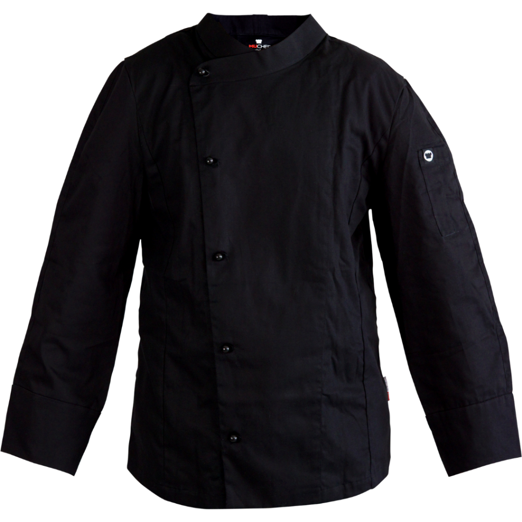 Jual MUCHEF Chef Jacket / Baju Koki AMERTA Black | Shopee Indonesia