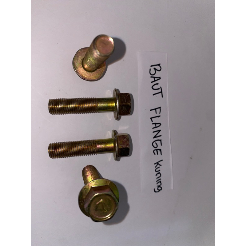 Jual baut flange 10x40 kuning | Shopee Indonesia
