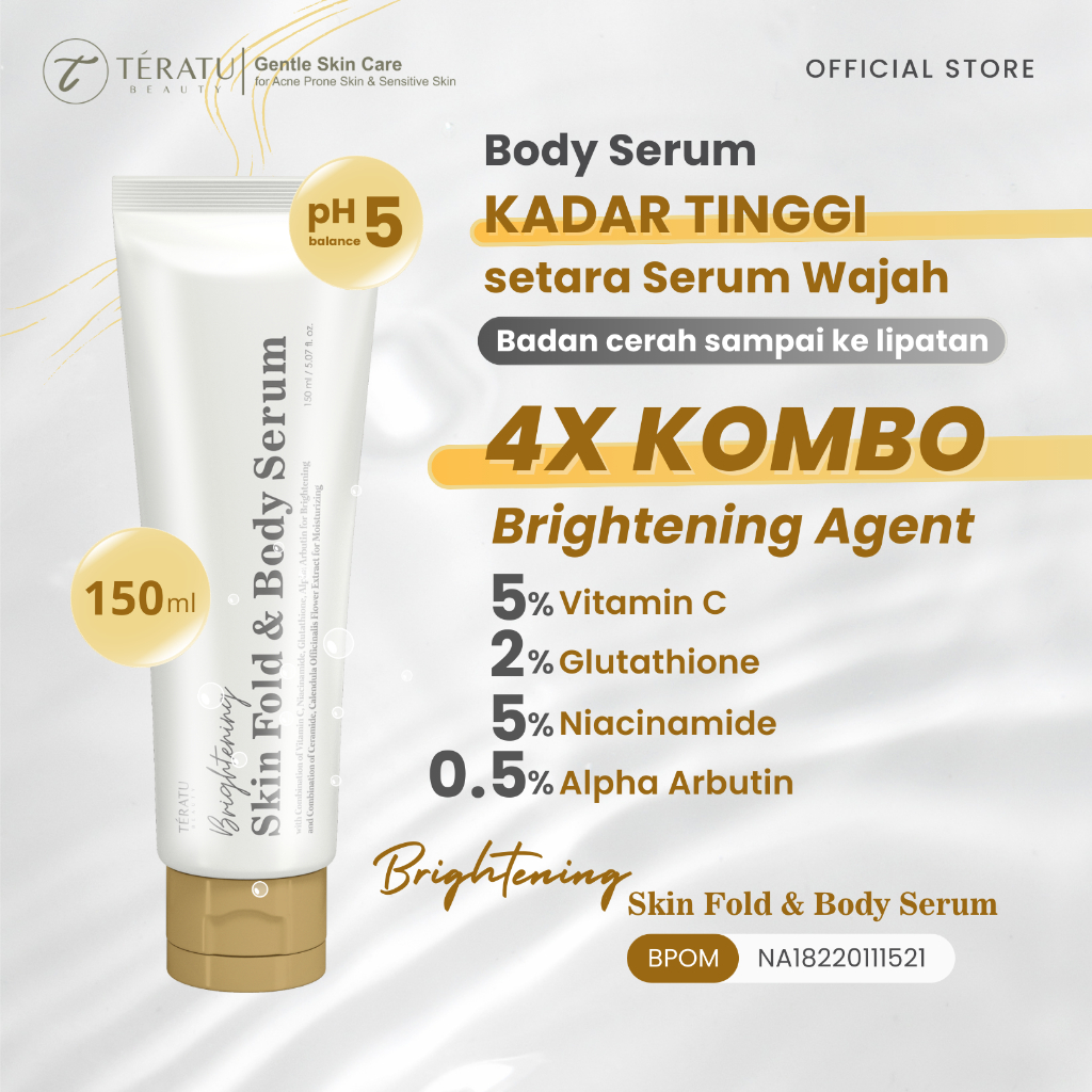 Jual TERATU BEAUTY Brightening Skin Fold & Body Serum (Krim Pencerah ...