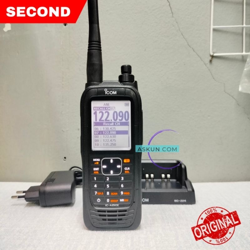 Jual HT ICOM IC A25CE AIRBAND SECOND NORMAL ORIGINAL SIAP PAKAI | Shopee Indonesia
