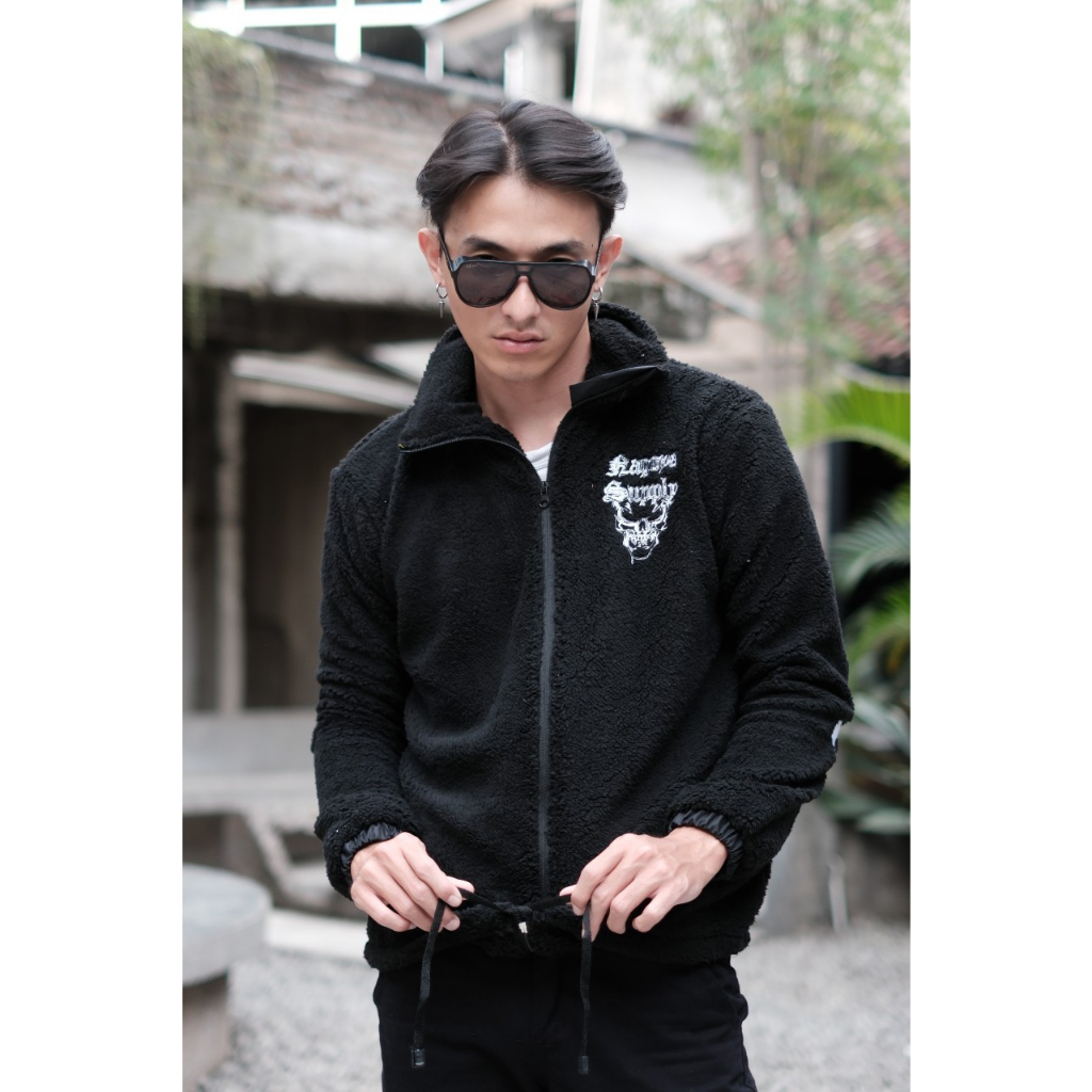 Jual SHERPA JACKET - JAKET SERVA BULU TEBAL PRIA WANITA FULL BORDIR ...