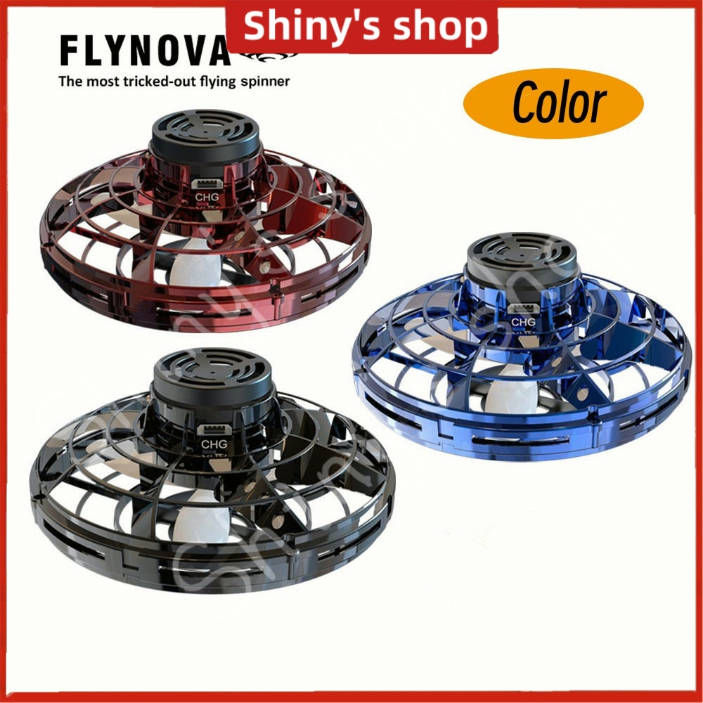 Jual （COD）SKY Drone Boomerang UFO Terbang Drone Spinner LED FLYNOVA PRO ...