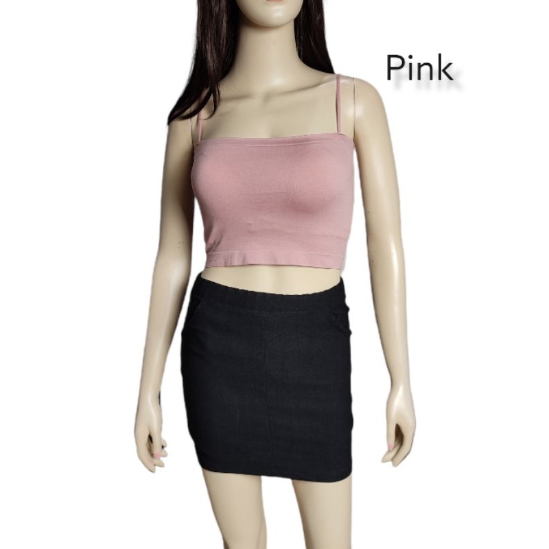 Jual (Real Pict) Tanktop Korea Bahan Stretch Fit M- L /Tank top Kemben ...