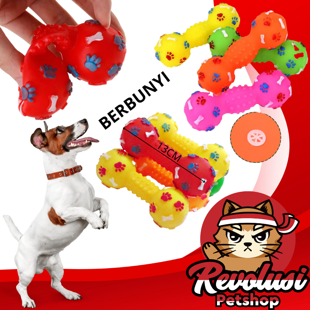Jual Mainan Hewan Peliharaan Anjing Gigitan Model Tulang Bunyi Dog Toy ...