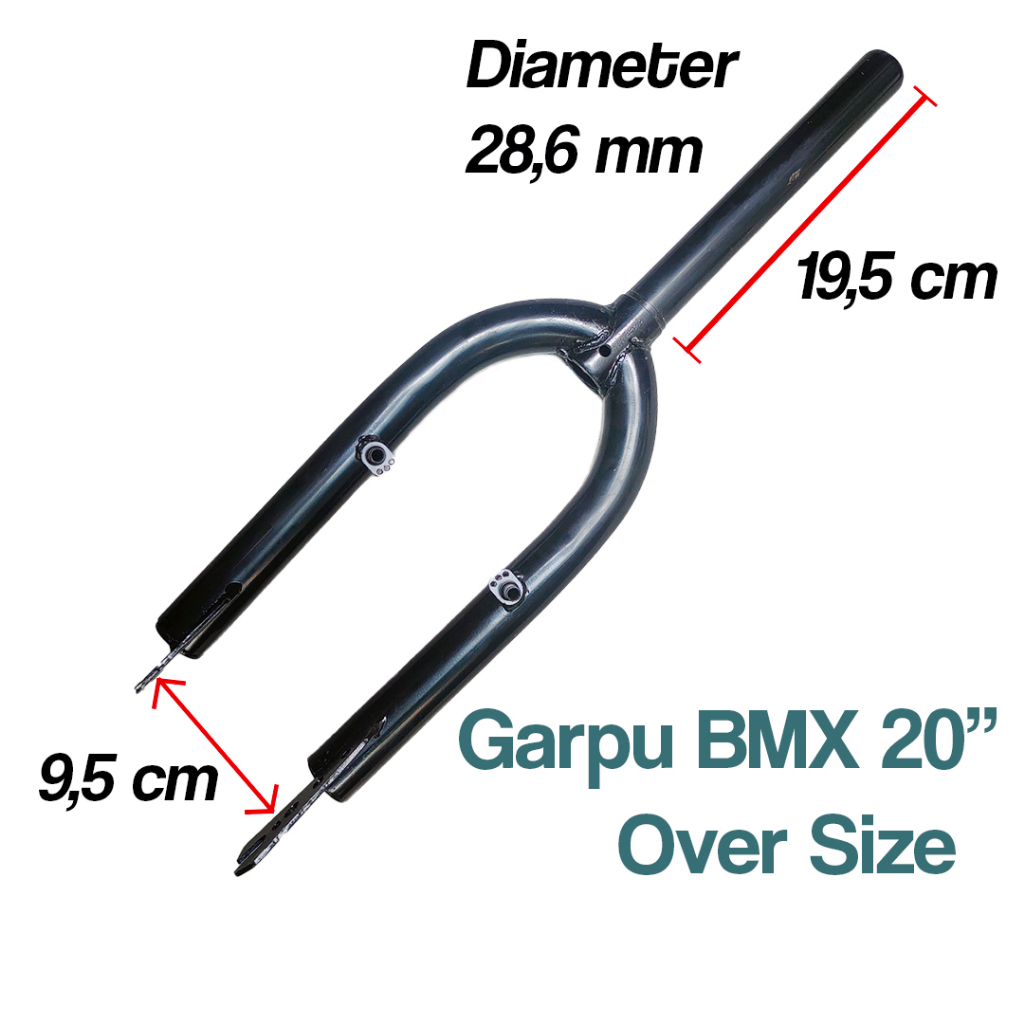 Jual Fork Oversize Garpu Tanpa Drat Sepeda 20 BMX Ban Jumbo Model Pivot ...