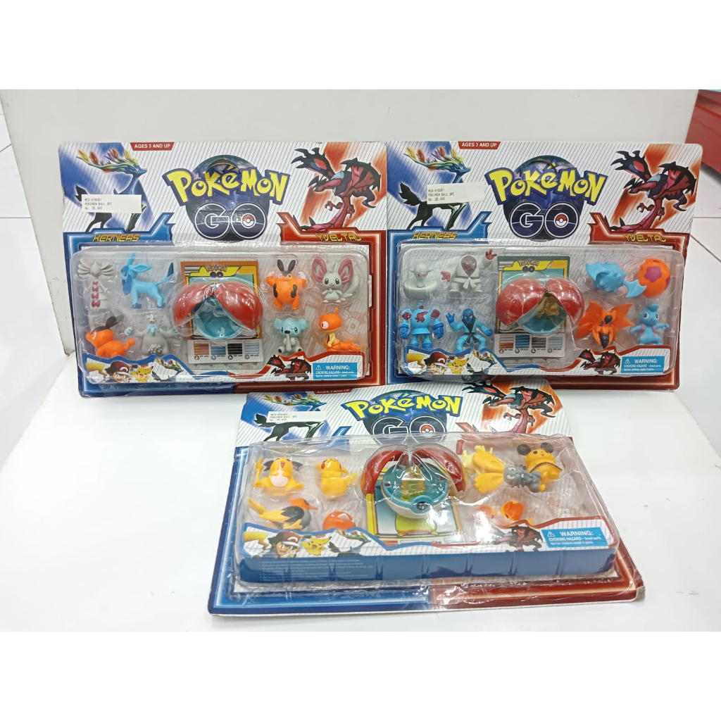 Jual Action Figure Pokemon Pikachu Action Figure Set Isi 9PC Mainan ...