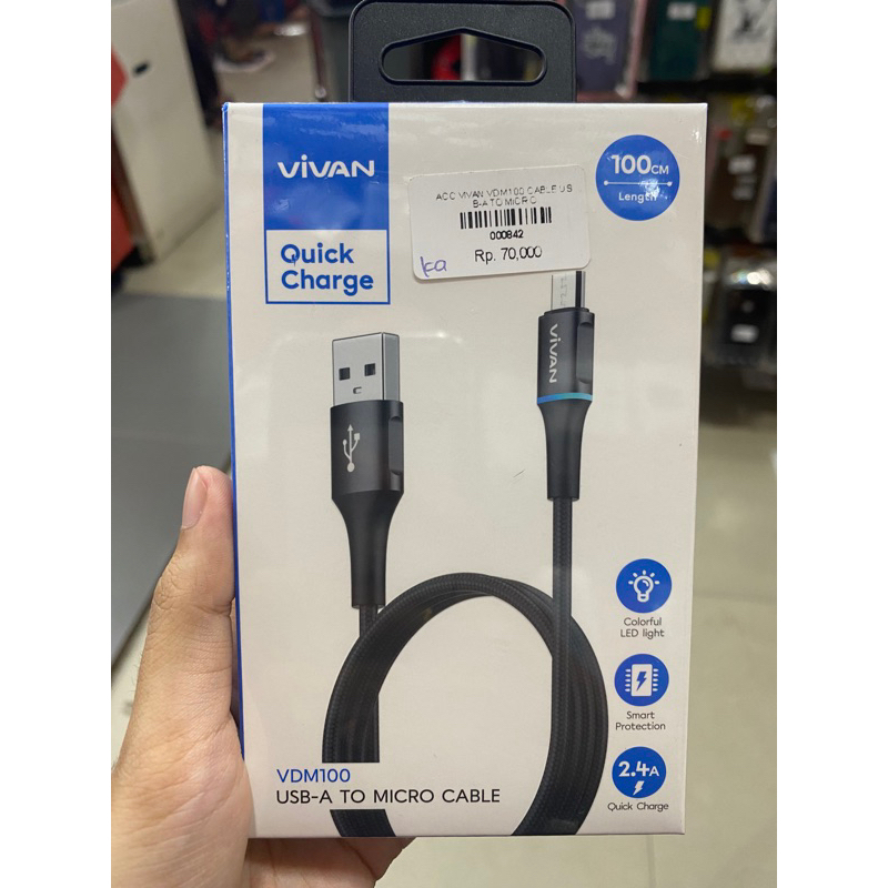 Jual Vivan VDM100 USB A To Micro 100cm | Shopee Indonesia