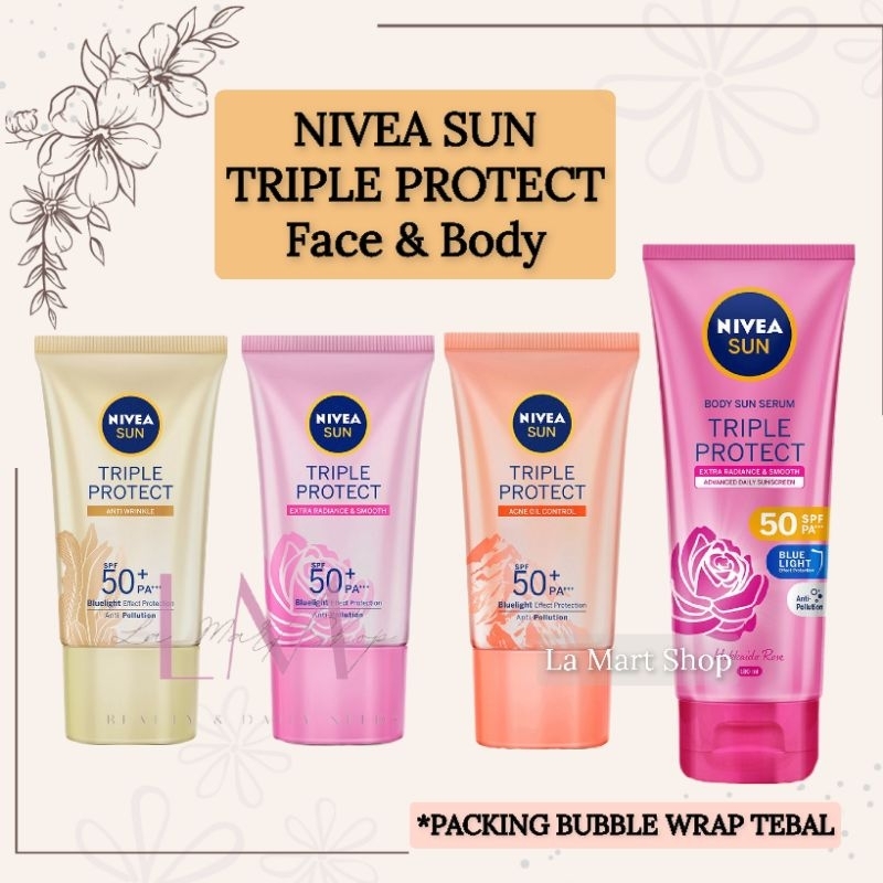 Jual Nivea Triple Protect SPF 50 Nivea Triple Protect Sun Nivea Triple ...