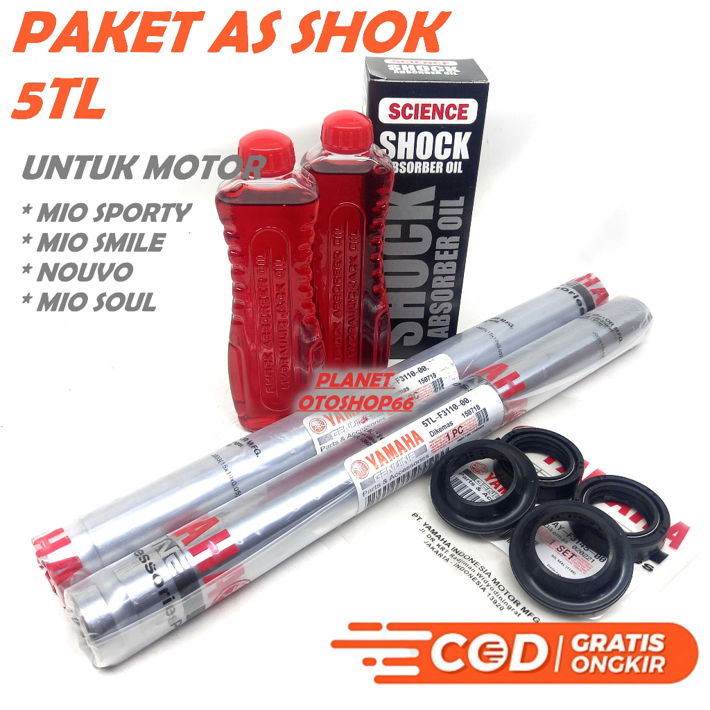 Jual AS SHOCK BREAKER TIPE DRAT DEPAN 2 BATANG DEPAN MIO SPORTY KARBU ...