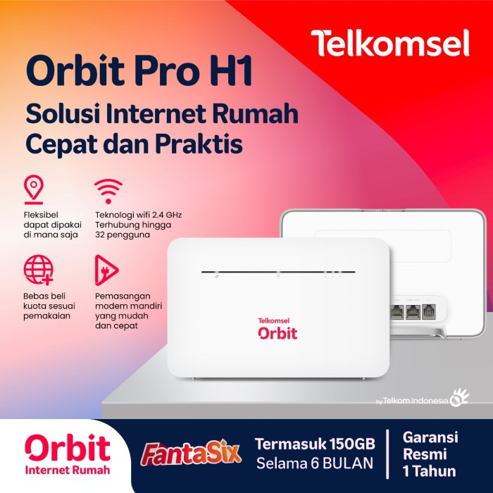 Jual Orbit Telkomsel Orbit Star Lite Modem Wifi Home Router 4G Free ...