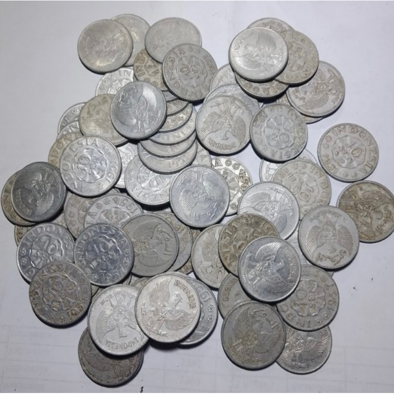 Jual koleksi uang koin indonesia 10 sen garuda tahun random - murah | Shopee Indonesia