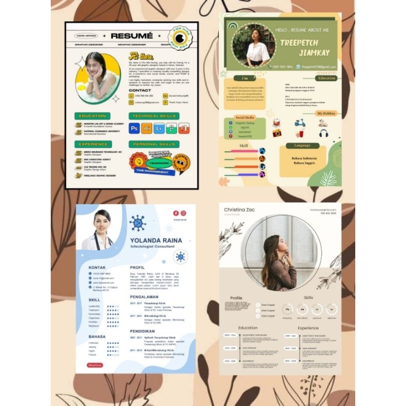Jual Jasa pembuatan CV digital || DAFTAR RIWAYAT HIDUP DIGITAL || CV KERJA || CV BIODATA ...