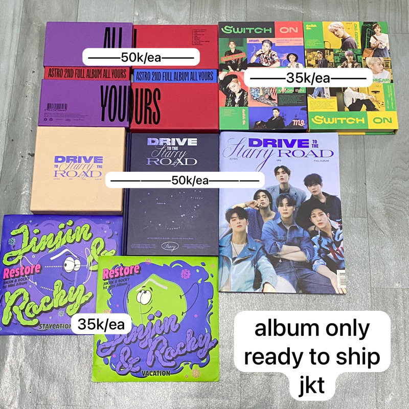 Jual album only astro mj jinjin cha eunwoo moonbin rocky yoon sanha ...