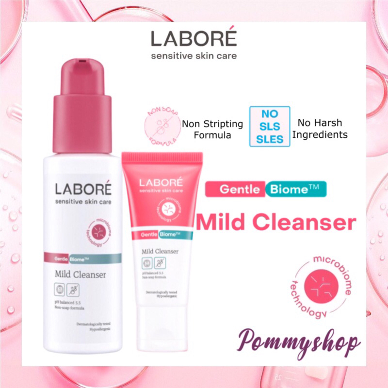 Jual Labore Sensitive Skincare Gentle Biome Mild Cleanser 15ml & 100ml ...