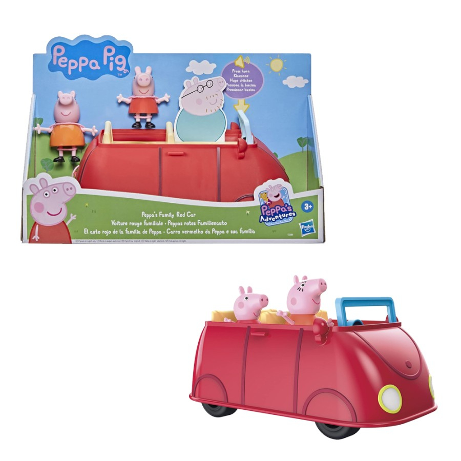 Jual Peppa Pig Peppa’s Adventures Peppa’s Family Red Car Preschool Toy ...