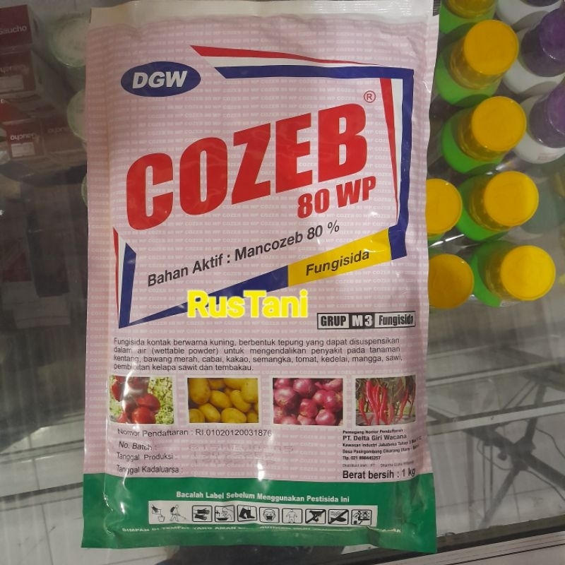 Jual Fungisida COZEB 80WP 1Kg bahan aktif : mancozeb 80% | Shopee Indonesia