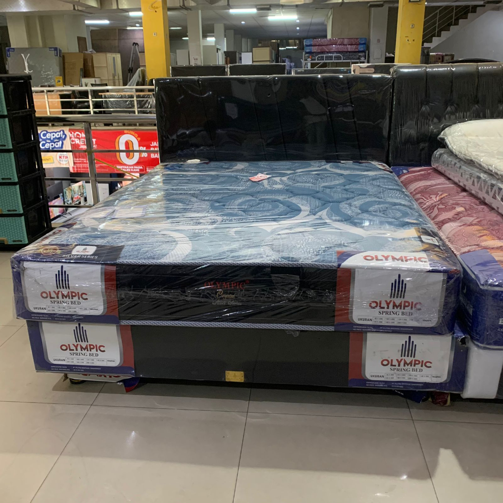 Jual Spring Bed Olympic Crystal / 1 Set / 120 - 160 & 180x200 | Shopee ...