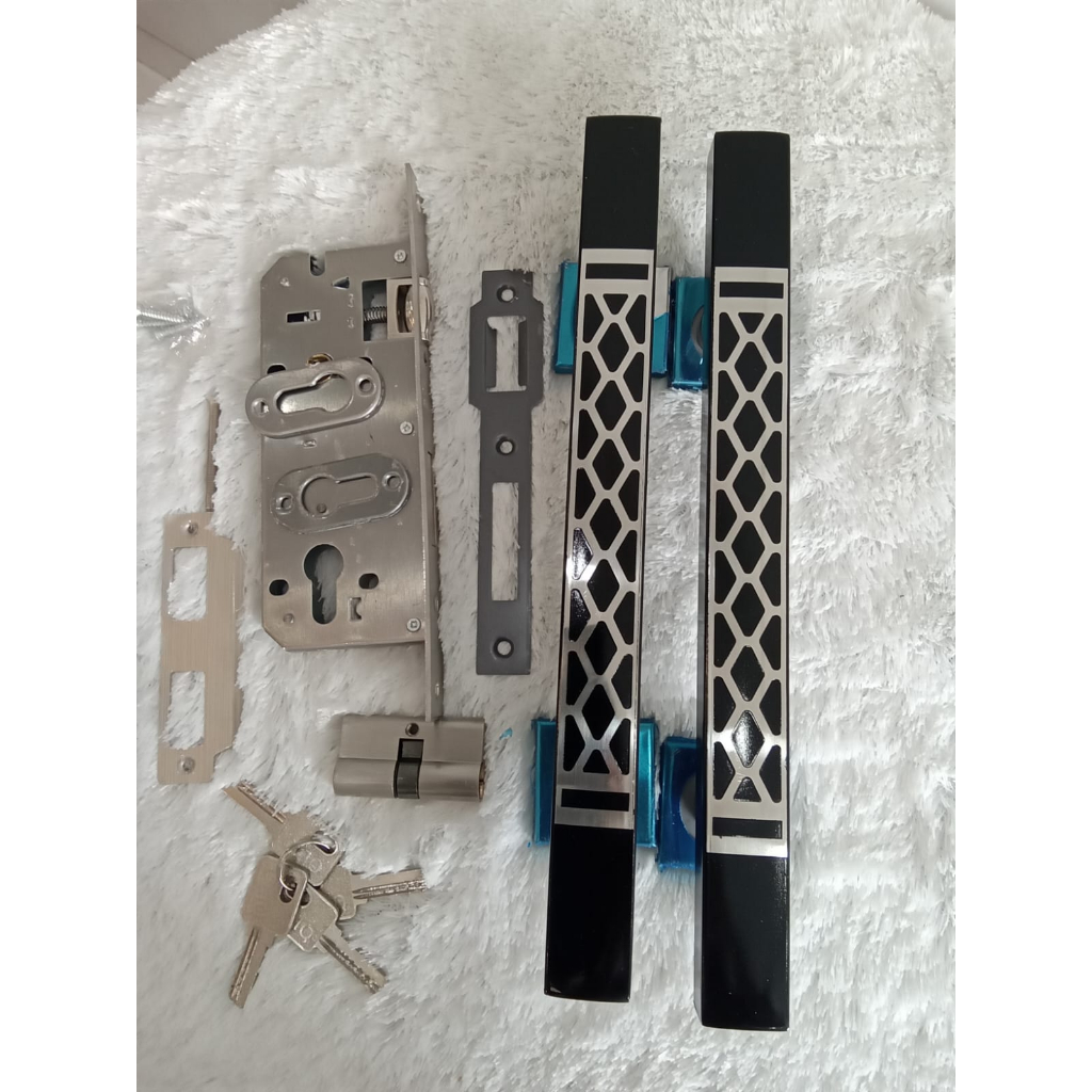 Jual satu paket handle pintu rumah set body kunci minimalis terbaru ...