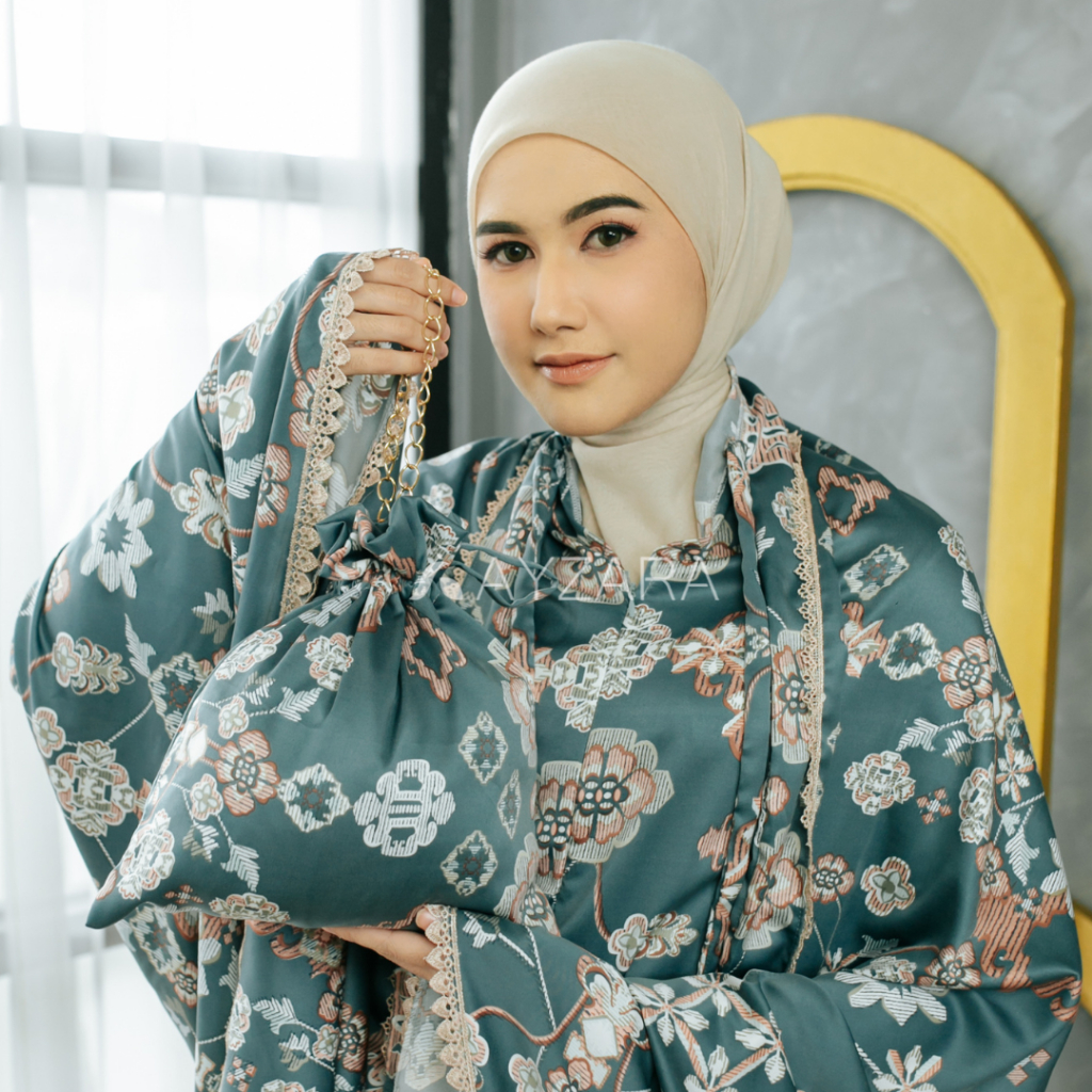 Jual Ayzara - Mukena Dewasa 3in1 Silk Premium Motif Mewah Hanum Series ...