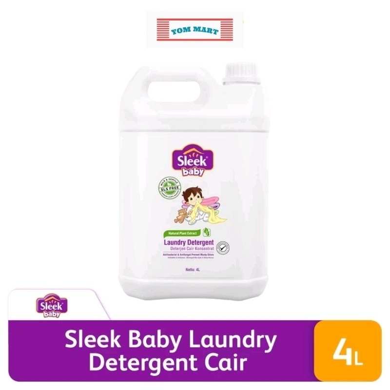 Jual SLEEK BABY LAUNDRY 4L DETERGENT CAIR | Shopee Indonesia