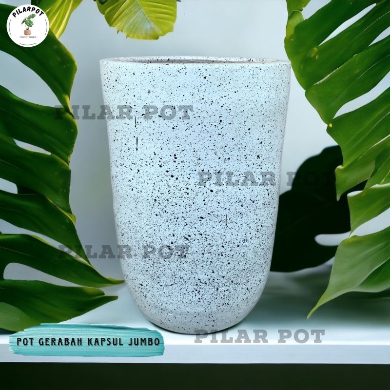 Jual POT BUNGA TANAMAN GERABAH TANAH LIAT KAPSUL TINGGI D30 T45 ...