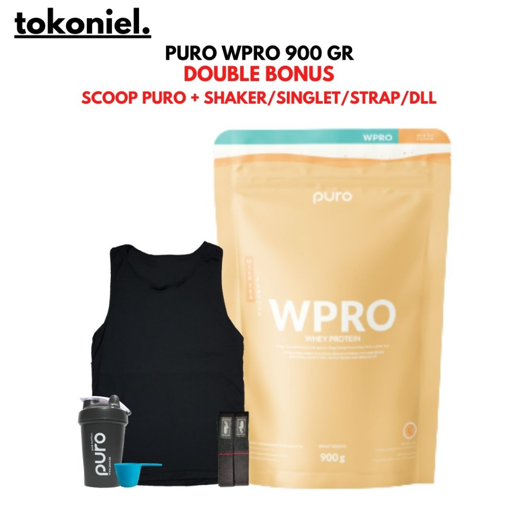 Jual PURO WPRO Whey Protein Concentrate 900 Gr Original BPOM HALAL ...