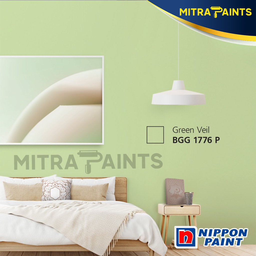 Jual CAT TEMBOK EKSTERIOR INTERIOR NIPPON PAINT GREEN VEIL NP BGG 1776 ...