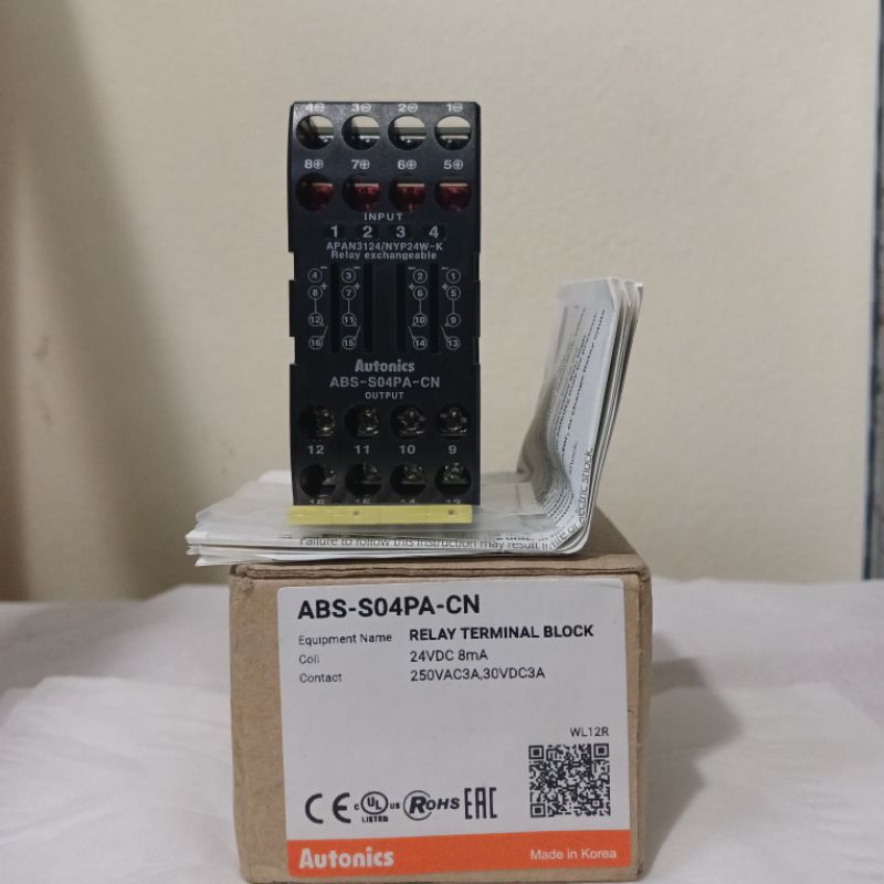 Jual Relay Terminal Block Autonics ABS-S04PA-CN | Shopee Indonesia