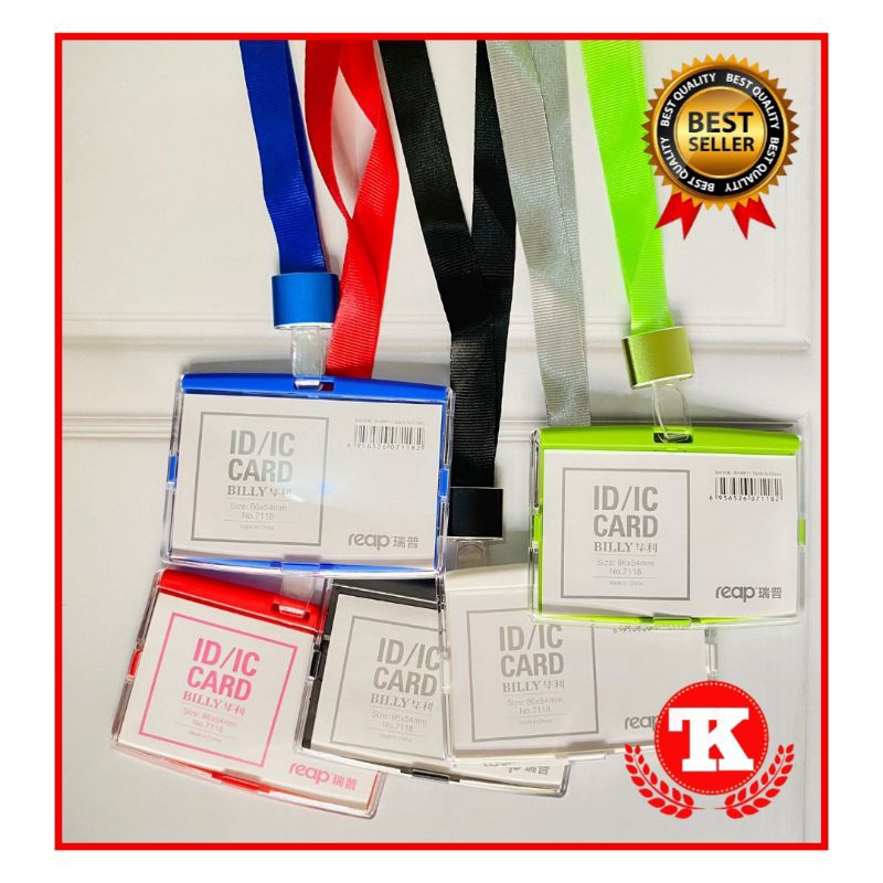 Jual Id Card Holder Acrylic Horizontal Tempat Id Card Kartu Id Card ...